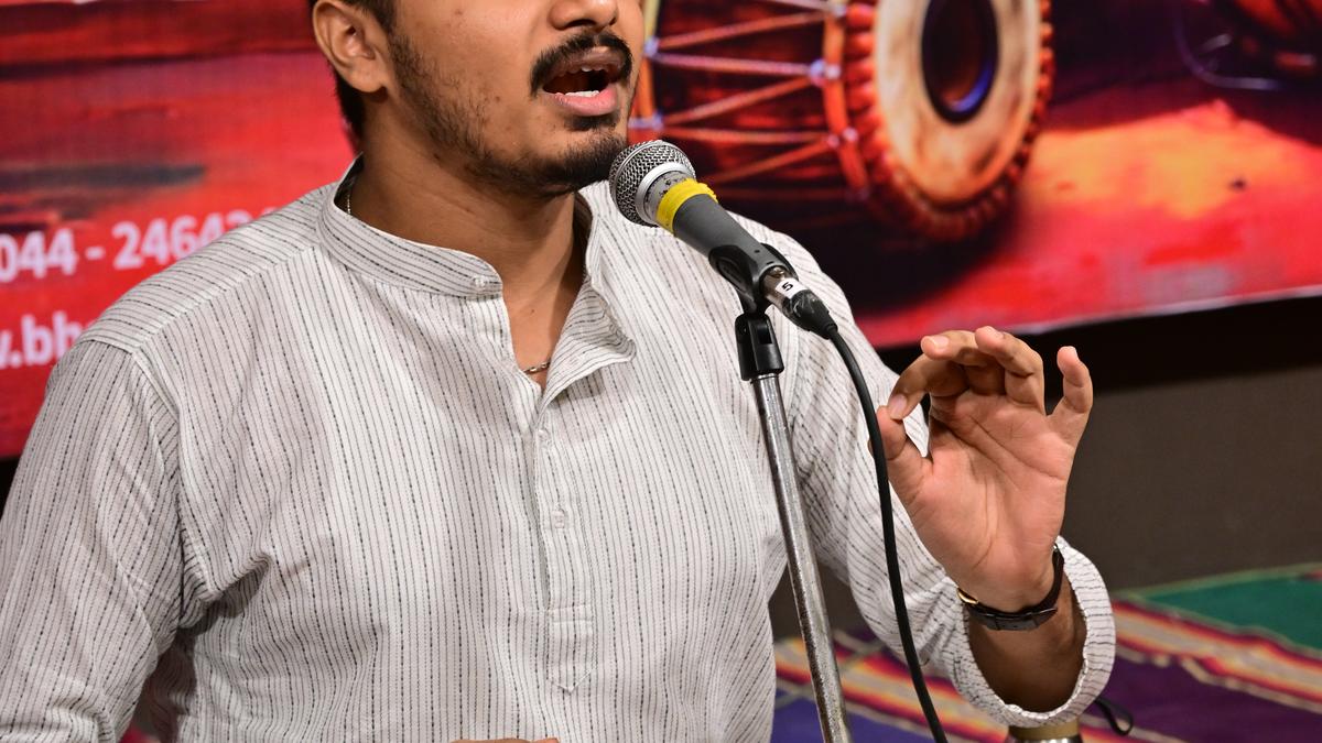 Prithvi Harish painted an impressive potrait of Saveri - The Hindu